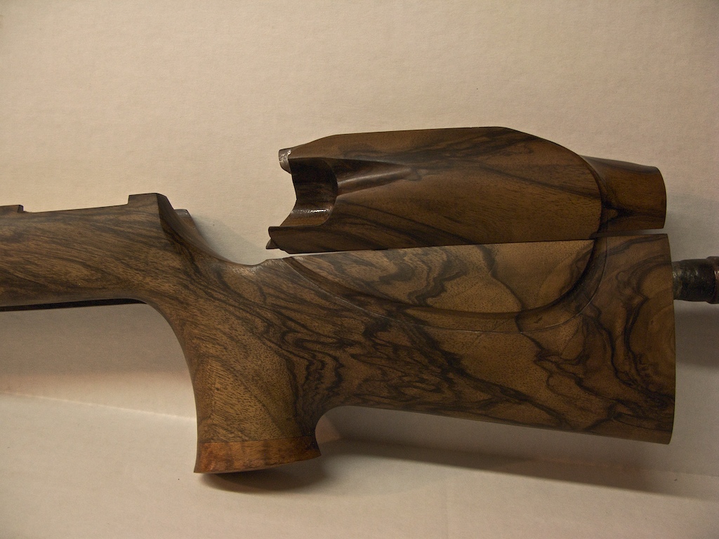Final Finishing on Nice Walnut Rifle Stock | Doan Trevor Custom Rifle ...