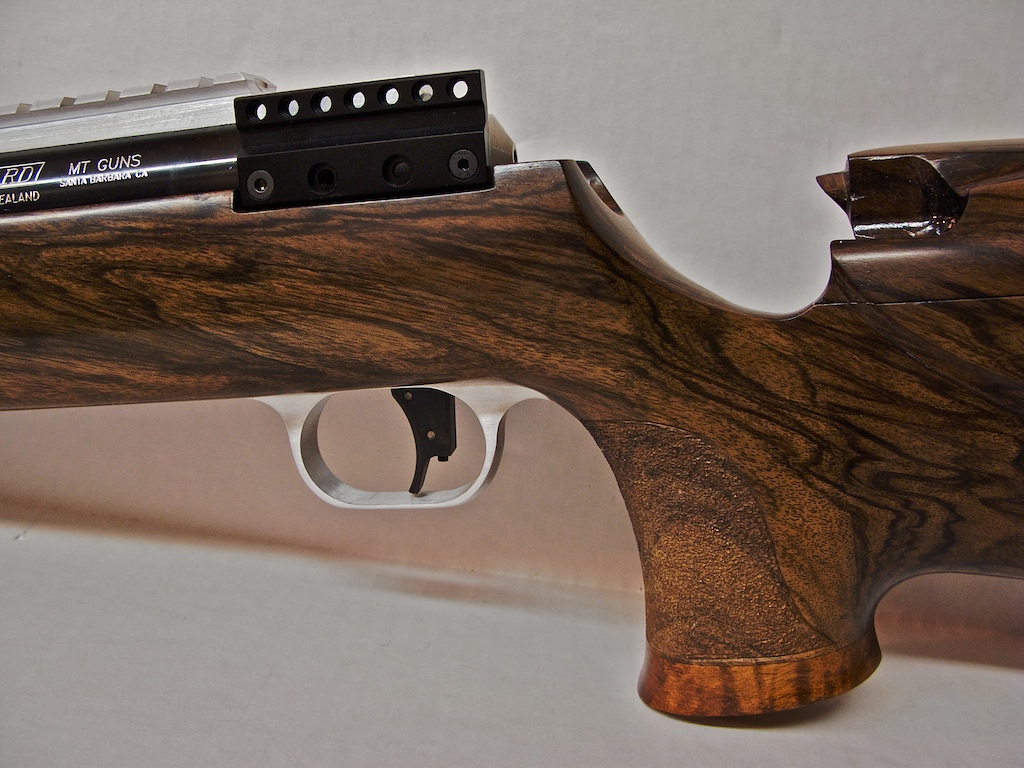 English Walnut Long Range Target Rifle | Doan Trevor Custom Rifle Building