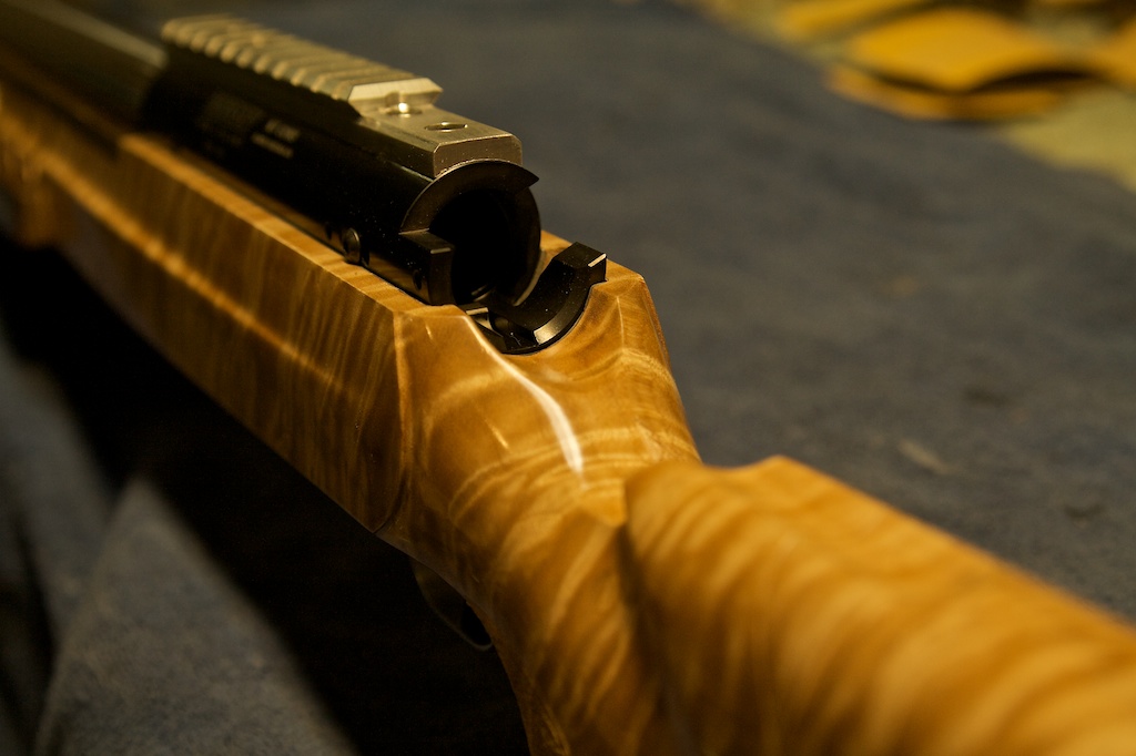 Curly Maple F-Class Prone Rifle Finished | Doan Trevor Custom Rifle ...