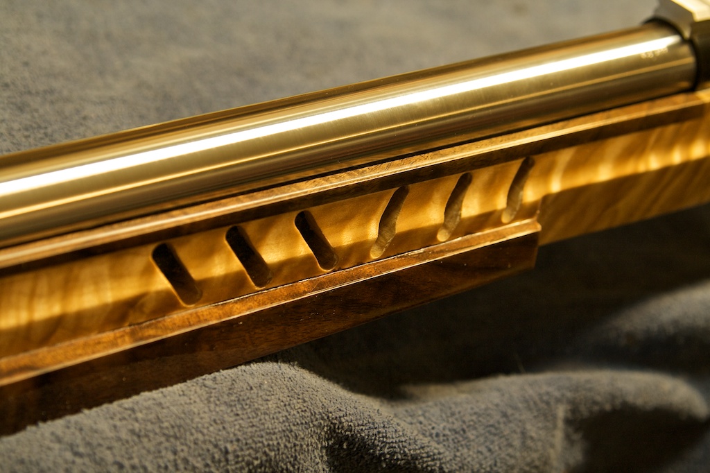 Curly Maple F-Class Prone Rifle Finished | Doan Trevor Custom Rifle ...