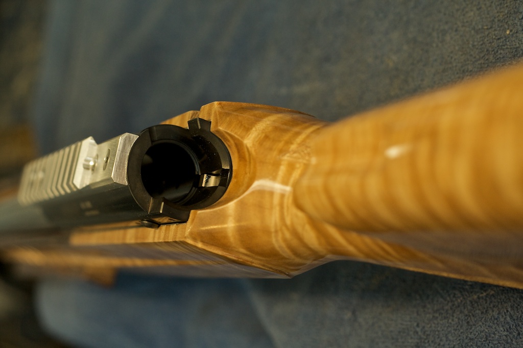 Curly Maple F-Class Prone Rifle Finished | Doan Trevor Custom Rifle ...