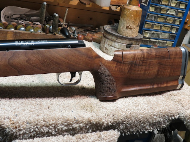 Open F-Class Barnard Walnut and Koa Rifle | Doan Trevor Custom Rifle ...