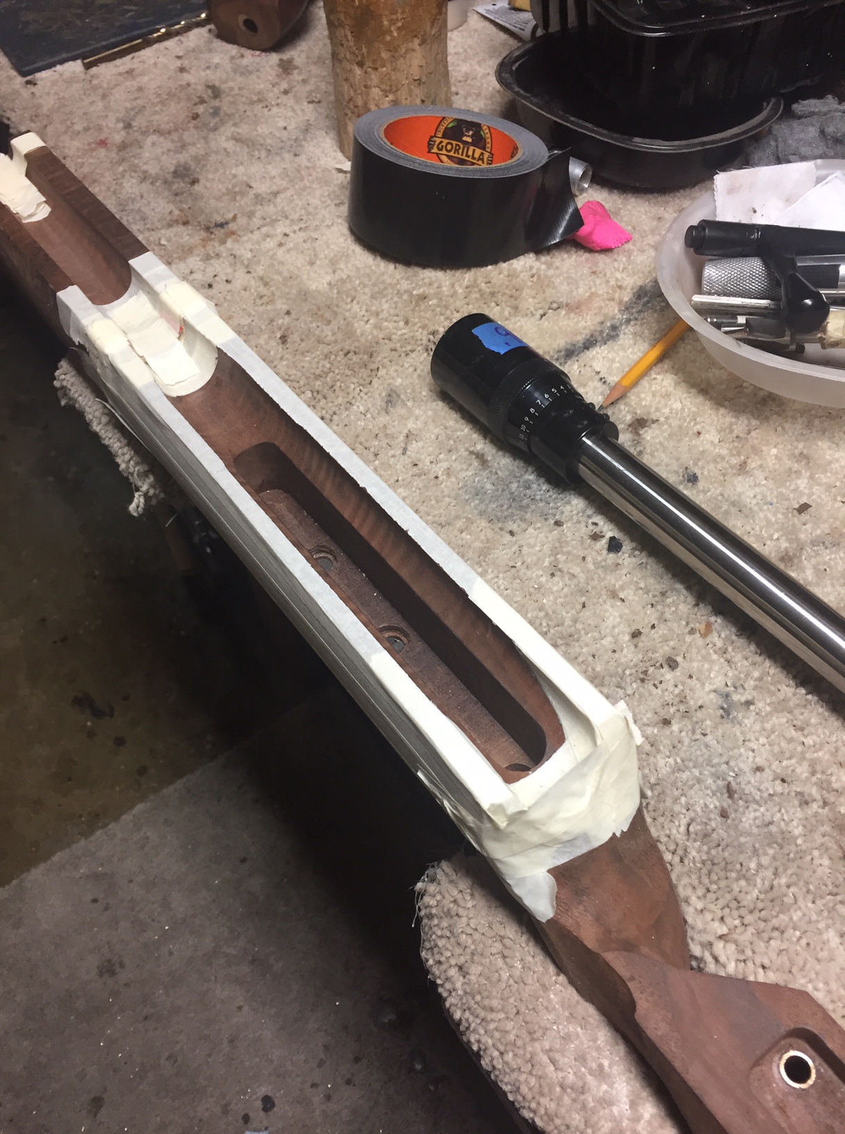 Fiddleback Walnut Rimfire for Prone Stock with Stiller 2500 X Action ...