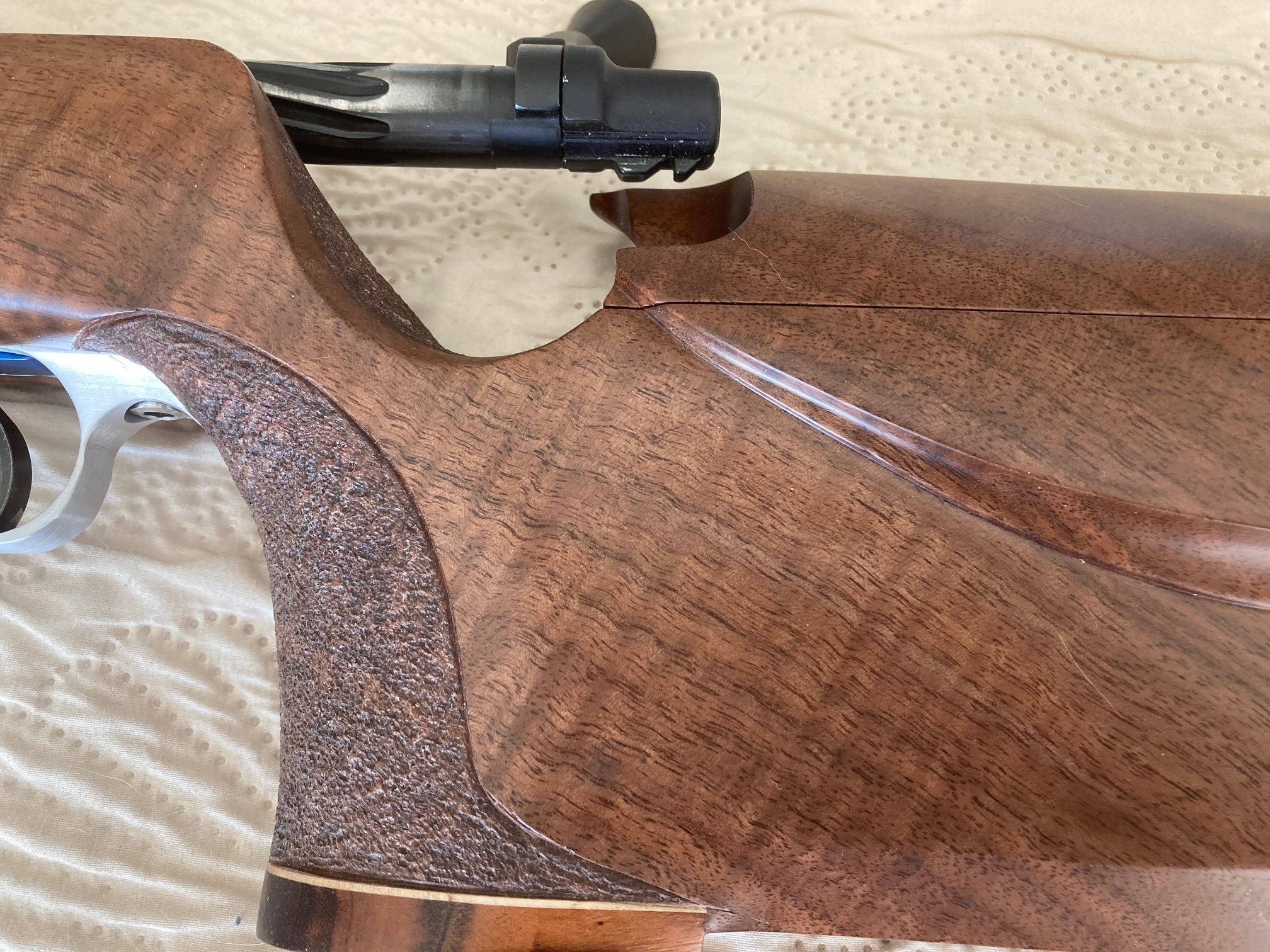 Fiddleback American Walnut FTR Stock for a Stiller TAK 30 Action | Doan ...