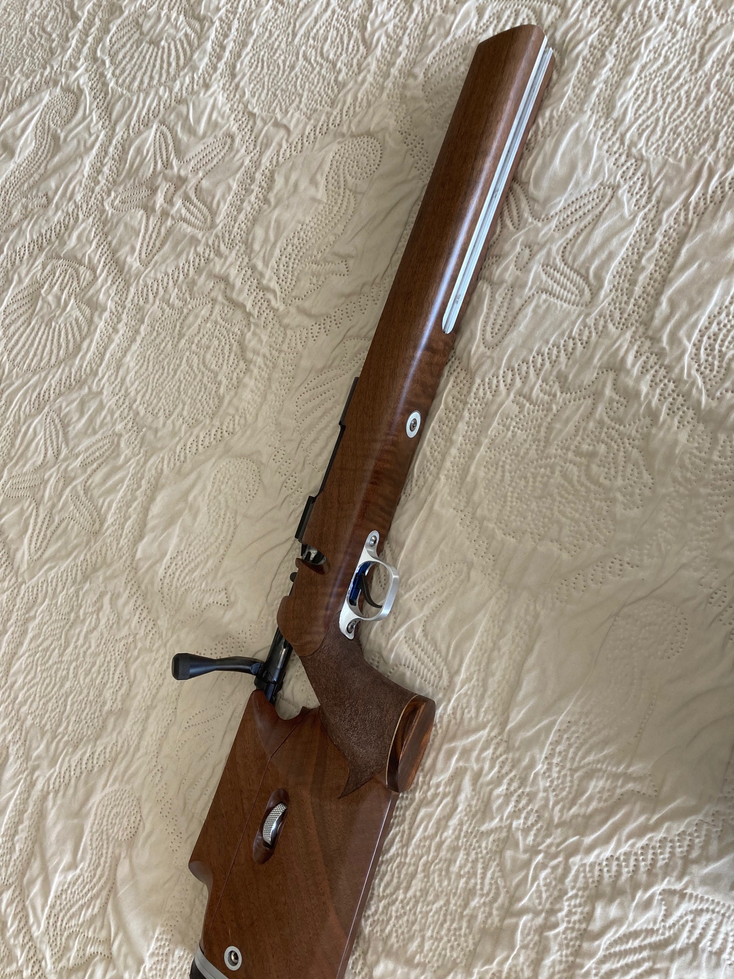 Fiddleback American Walnut FTR Stock for a Stiller TAK 30 Action | Doan ...